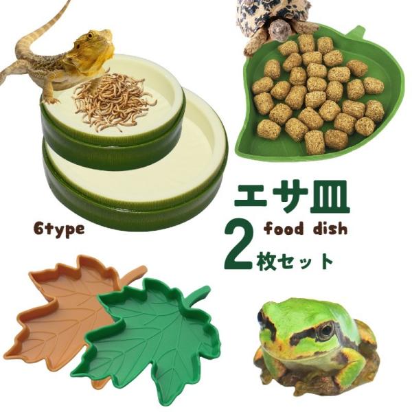 カメ、トカゲ、その他爬虫類などの小動物用のフードボウルです。2個セットなので餌と水、両方にご利用いただけます。【サイズについて】画像をご参照ください。【素材について】プラスチック【カラーについて】生産ロットにより柄の出方や色の濃淡が異なる場...