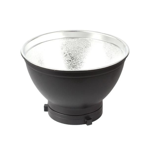 直径18cmサイズのストロボ用リフレクターです。Bowens標準マウントスタジオライトとの互換性があり、一般的な３つの突起タイプとなります。アンブレラを使用される方は任意の場所に穴をあけてください。内側はエンボス加工あり。【サイズについて】...