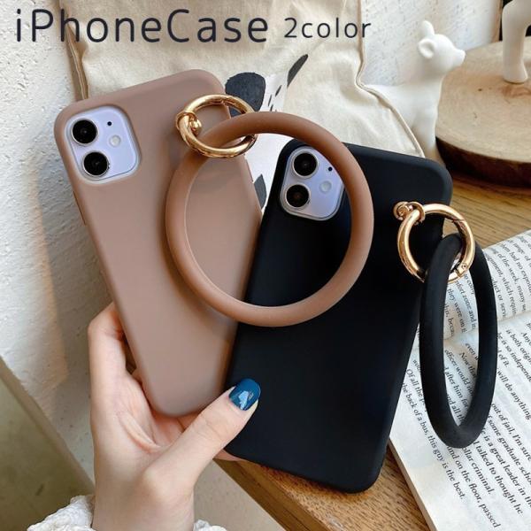 大きめのスマホリングが付いたiPhoneカバー。シンプルで、職場など、フォーマルな場所でも使いやすいデザインです。【サイズについて】【対応機種】iPhone12／12ProiPhone12ProMaxiPhone12MiniiPhone13...
