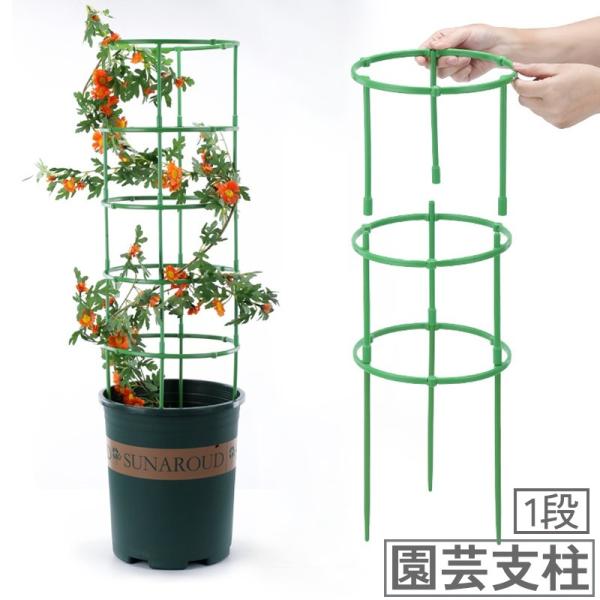 小さめな植木鉢に使用できる組み立て式の園芸用支柱です。※一段での販売になります。【サイズについて】画像をご参照ください。【素材について】プラスチック【カラーについて】生産ロットにより柄の出方や色の濃淡が異なる場合がございます。お使いのモニタ...