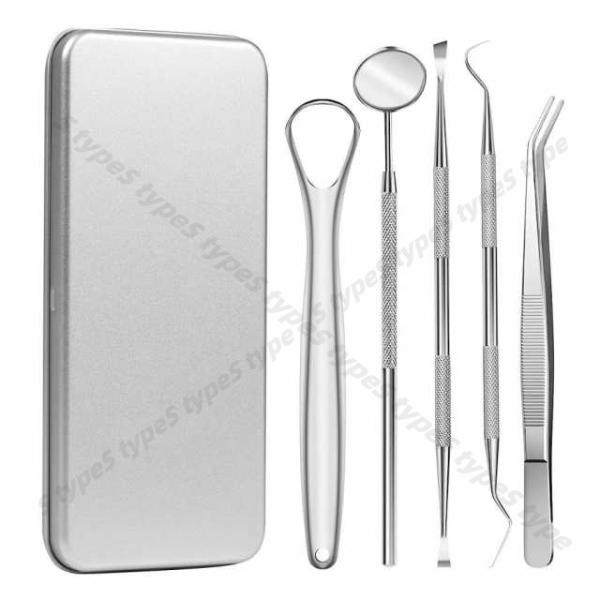 歯医者さんに行って「見たことある！」の道具5点セット★おうちで本格的な口内ケアが可能です。★360度、全角度の歯をケアできます。★歯の隙間、表面、どんな形状もきれいにできます。★食べかす、歯石、歯垢、虫歯、色素沈着に有効です。★安全なステン...