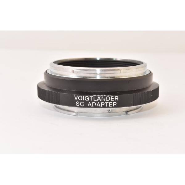 EマウントのデジタルカメラにフォクトレンダーSマウントおよびSCマウントを装着できるアダプター！【外観】通常使用によるスレ、キズが若干と少し文字消えが見受けられます。アタリへこみなどの大きなダメージはありません。【動作チェック】一連の動作確...