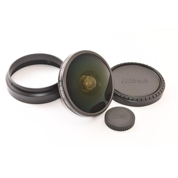 COOLPIX 4300/4500/5000用 魚眼コンバーターレンズ！※4300/5000で使用する際はアダプターが必要です。【外観】通常使用によるスレ、キズ少なくキレイです。アタリへこみなどの大きなダメージもありません。【光学系】カビ、...