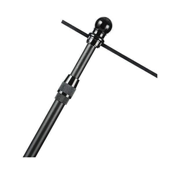 3ｍ　レギュラーのぼり用ポール　オールブラックポール　　1本スタイリッシュポール★２段伸縮タイプ★【長さ】 最大3ｍ　最短1.635ｍ 【パイプ直径】 外パイプφ21.9mm　内パイプφ18.9mm【横棒】850ｍｍ【重量】750g/本この...