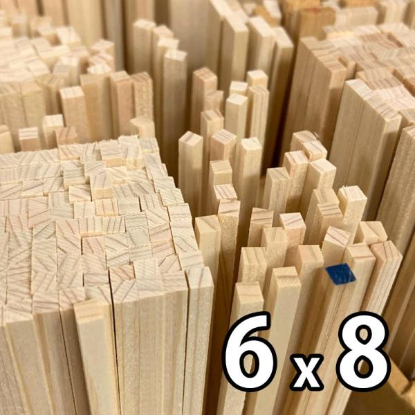 建築・木造軸組模型/鉄道模型/ジオラマ/グライダー家屋、外壁の骨組みや家具などに。とても柔らかく作業性に優れており、カッター等で容易にカット出来ます。弾力と強度に優れ、模型の他に工作やクラフト、ミニチュア模型などに最適です。ヒノキ角棒 6x...