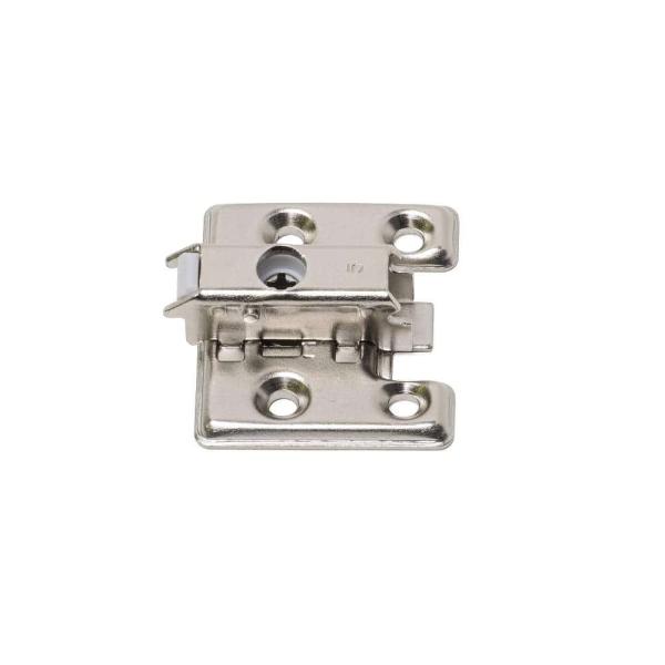 LAMP スライド蝶番マウンティングプレート　360-P6WT+5●上下調整機構付（±2.5mm）●厚み：5mm●H寸法はインセット仕様時、扉厚＋24mmとなります。●GH-360FP使用時では、扉厚＋26mmとなります。別売品●丸皿タッピ...