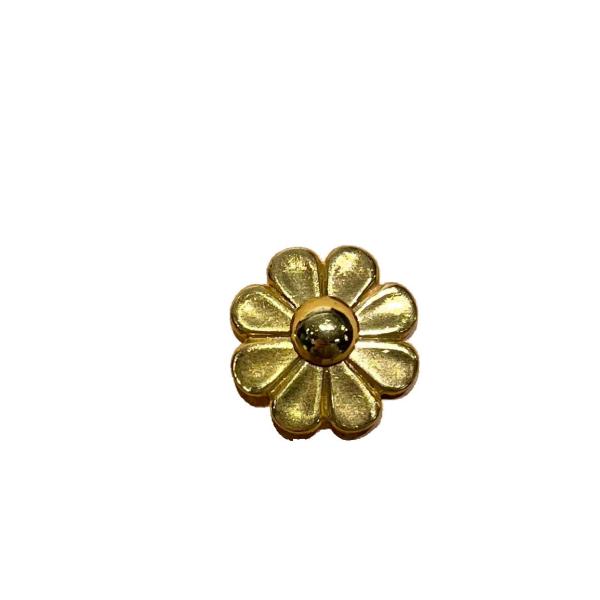 材質：銅金鍍金　20mm20mmの菊座飾鋲です。