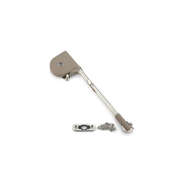 LAMP　ソフトダウンステー　SDS-C100-U　スガツネ工業■　【内容量】1本 【付属品】マウンティングプレート SDS-A、十字穴付さらタッピンねじ 3.5×14 【仕様】キャッチ付 【色】アンバー 【質量（g）】167 【仕上】ニッ...