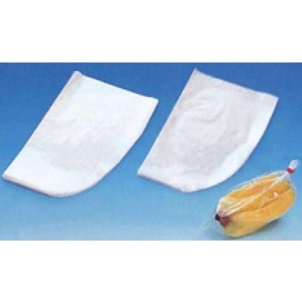 商品名：25HS-104　Ｕシール変形ＯＰＰボードン袋　１００枚入りサイズ/ヨコ×タテ(mm)：250×400穴数：4H１袋入数：100枚材質：OPP商品サイズ：中玉サイズのスイカ1/6カットがスッキリ入ります。