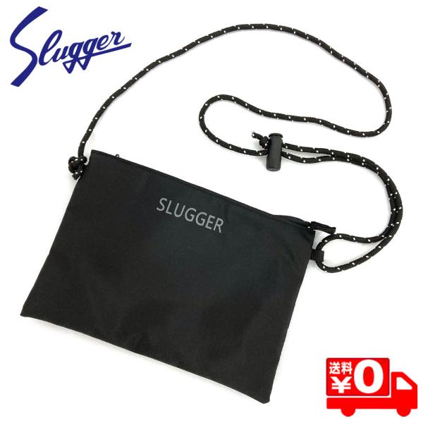 スラッガー M(小)サコッシュ野球観戦、お出かけ、普段使いにも使用できます。・「SLUGGER」のプリント入り・仕切り付き・紐：調節＆取外し可能●型番：T-1SCM●カラー：ブラック(B)●サイズ(約)：H18×L22cm※商品の色は、現物...