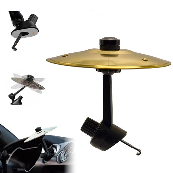 【車載エアコン口専用取り付け】?? ネジ式調整クリップが通風口羽根にしっかり固定。ほとんどの車種の通風口間隔に合わせて長さを微調整いただけます【音楽リズム同期振動演出】?? 走行中の振動と音楽のビートに合わせて可動パーツが軽快に拍動。退屈な...