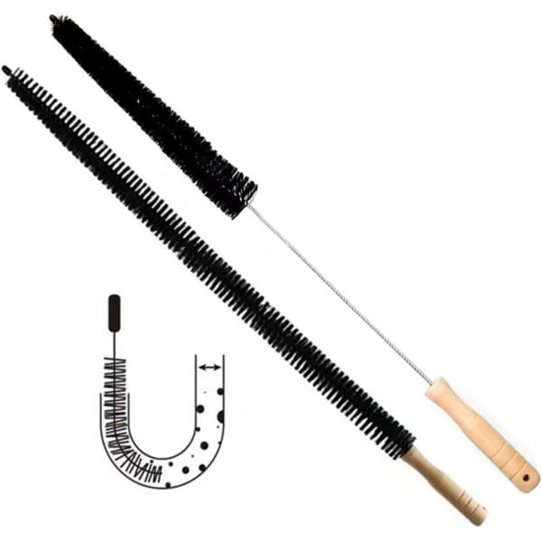 2点セット 洗濯機掃除ブラシ 乾燥機 通気ブラシ パネルヒーターブラシ パイプ 排水溝 ブラシ 排水口 洗浄用 折り曲げ可能 リント閉塞 除去 おそうじブ