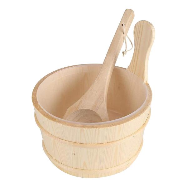 【サイズ】4L大容量のサウナ桶、27x24x14cm/10.63 × 9.06 × 5.5インチ、写真の上に表示します。【高品質素材】サウナバケツとスプーンは、プレミアムフィンランドパインウッド素材で作られており、耐久性があり長持ちします。...