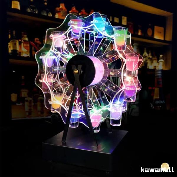 テキーラ観覧車 LEDコカボムグラス コカボムグラス カクテルグラス お酒 棚 カクテルグラス12個付き爆買