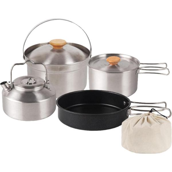 無臭で食品グレード: このポットセットは無臭で、安全な食品グレードの頑丈なステンレス鋼で製造されています。高温にもしっかり対応し、安全で信頼性のある料理体験を提供します。お手入れ簡単な設計: 特殊なコーティングにより、食材がくっつきにくく、...
