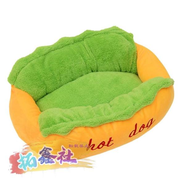 ペットベッド ペットクッション ペットソファ ホットドッグ 犬ベッド 猫ベッド 滑り止め 洗える 中敷き付き 柔らか もこもこ ふわふわ あったか 面白い