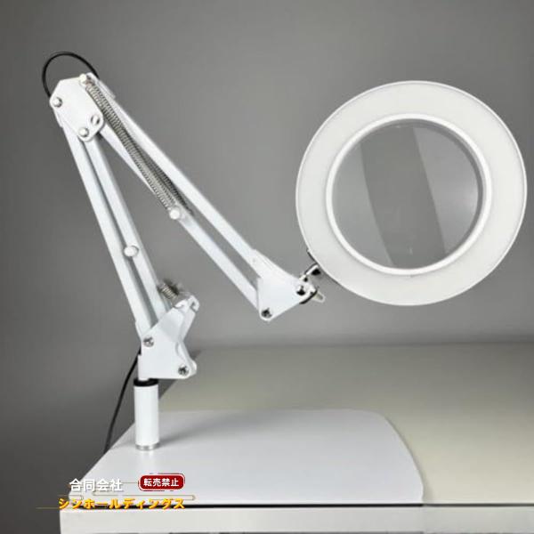 【5倍の倍率、はっきり見えます！】このテーブルランプは5倍の拡大鏡が装備されています。 照明するとともに、ルーペを使って細かい物を観察できて、最大5倍/ 500％の拡大率でクリアな視野を提供します。【高品質アルミ製卓上ライト】 デスクライト...