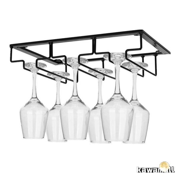 商品名:ワイングラスホルダー グラスホルダー ワイングラスハンガー 吊り下げ収納 ワイングラス掛け ワイングラス収納 水切り 家庭用 業務用 取付簡単 キッチン用品 食器棚                            商品説明:キ...