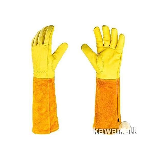 作業手袋 ガーデニング手袋 ガーデングローブ 革手袋 プロフェッショナル サボテン ローズ バラ 剪定 ガーデニング 耐摩耗 ロング長袖手袋 庭作業手袋 園芸用手爆買