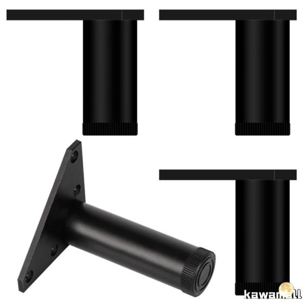 4個 高さ調節 家具脚 黒 家具足 6cm-40cm テーブル脚 ソファ脚 交換 アルミ合金 diy 置き換え足 サポート脚 ソファー足 テーブル 継足 キャビネット足爆買