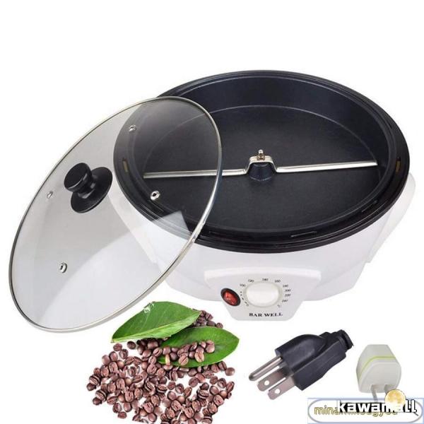 コーヒーロースター 自動 コーヒー生豆焙煎器 小型 コーヒー豆ロースター 焙煎器 業務用 家庭用 焙煎機 500g 温度調節可能100℃ - 240℃ 栗品種 ピーナッツ はと爆買