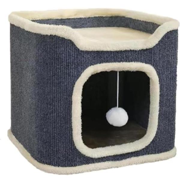 キャットタワー キャットハウス 多層構造 キャットハウス タワー 円筒 猫タワー 多頭飼い 猫 マンション 猫 ちぐら 猫 ハウス 室内 猫 寝床 猫ベッド 爪