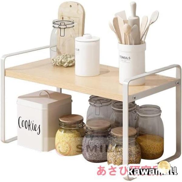 キッチンラック収納 シンク下 収納 キッチン 棚 調味料ラック 卓上ラック 棚 キッチン ラック 卓上 棚コの字ラック多機能収納爆買