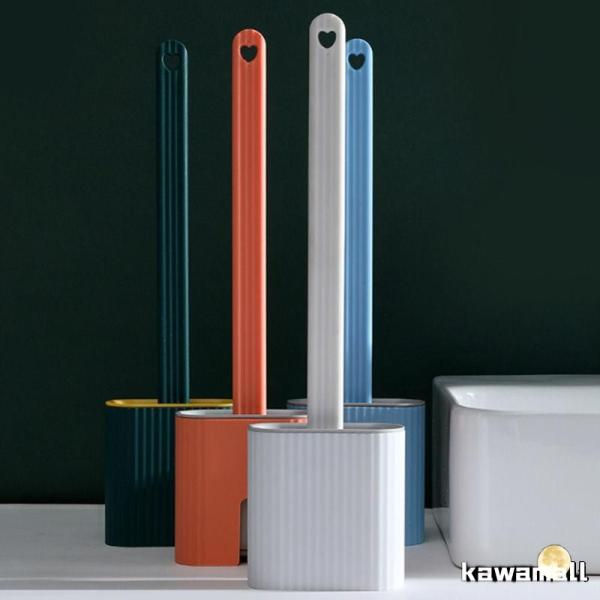 商品名:トイレブラシ シリコン 収納ケース付き トイレブラシスタンド 3点セット トイレ掃除 掃除ブラシ 柔らかい 省スペース 床置き 壁掛け トイレブラシホルダー 便所 トイレタリー 掃除道具 トイレ用品 グッズ 雑貨 インテリア 通気 ...