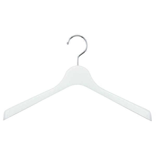 サイズ：肩幅370mm×厚み30mm材質：発泡スチロール樹脂カラー：スノーホワイトクロームメッキフック360度回転式日本製 