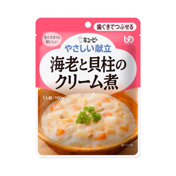 ●原材料／野菜（たまねぎ（国産）、じゃがいも、にんじん）、魚肉（えび、いたや貝柱）、乳等を主要原料とする食品（植物油脂、クリーム、脱脂粉乳）、マッシュルーム、乳たん白加工品、小麦粉、バター、砂糖、食塩、ワイン、酵母エキスパウダー、ほたてエキ...