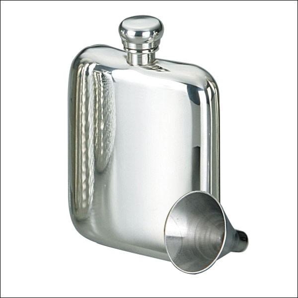 ■　商品名　クッションプレーン SP041■　サイズ　（約）114×78×17mm■　容量　4.0oz/（約）110cc■　重量　（約）133g■　素材　Pewter（ピューター）■　加工　プレーン加工■　付属品　ジョウゴ■　原産国　イギリ...