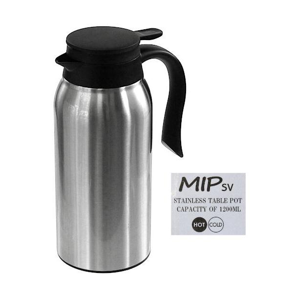 卓上ポットです。シンプルでスタイリッシュなデザインです。保温・保冷どちらにも対応しております。大きめの氷も入れやすい広口タイプです。プッシュボタンでワンタッチで開閉して注げます。※炭酸飲料・ドライアイス・牛乳・乳飲料・果汁類・みそ汁等は入れ...