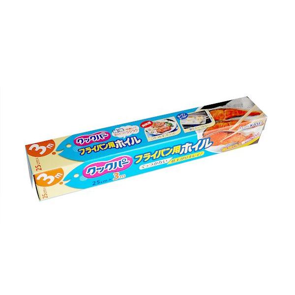 フライパン用ホイルです。熱に強い加熱調理用アルミホイルです。片面シリコーン加工です。油なしでもお料理がくっつかずにサラッとはがせてきれいに仕上がります。油や汁を通さず調理器具の後片づけが簡単です。強いホイルで破れにくいです。※電子レンジ・グ...