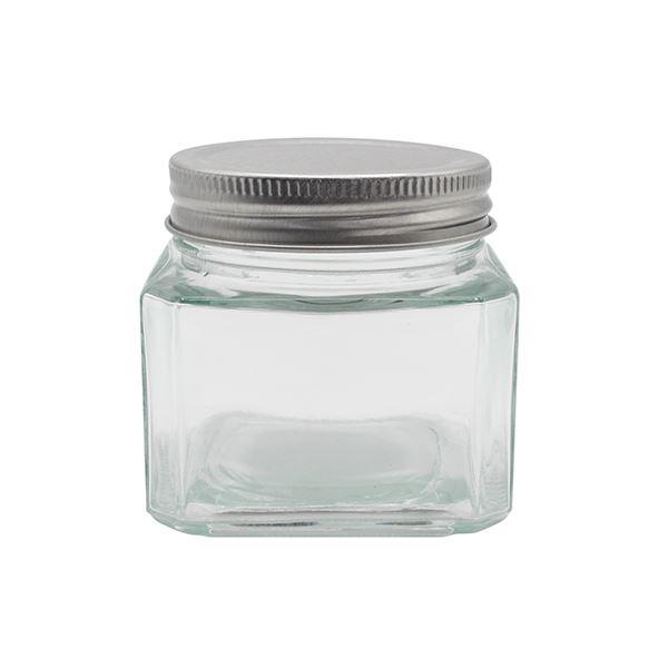 フタ付きガラス瓶です。調味料・ジャム・お菓子の保存に便利です。小物の収納等にもお使いいただけます。※耐熱ガラスではございません※完全密封ではございません※冷凍庫・電子レンジ・オーブン・食器洗浄機・乾燥機・煮沸消毒(フタ) 非対応※ガラス製の...