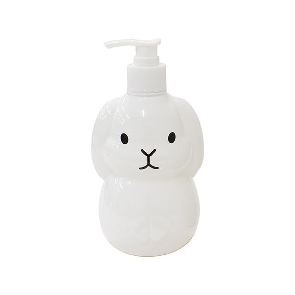 ポンプボトルです。立体的なウサギのデザインがかわいいポンプボトルです。液体ソープの詰め替えにお使いくださいです。※シンナー・オイル・化学薬品等は入れないでください※色の指定はできません●サイズ(約)・91×92×高さ171mm●容量(約)・...