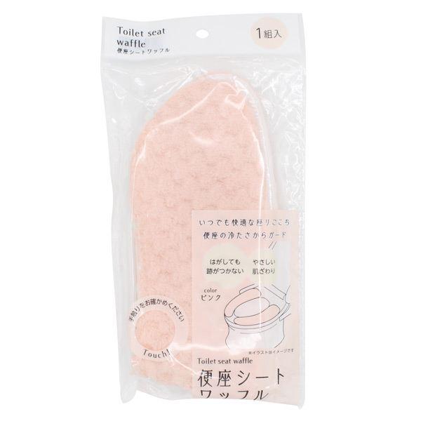 便座シートです。ふんわり柔らかなワッフル生地を使用した便座シートです。冷たい便座のヒヤッと感を軽減し季節を問わず快適に使用できます。シールタイプで貼り付け簡単ではがしても跡がつきません。※塩素系漂白剤・タンブラー乾燥・アイロン 非対応●1枚...