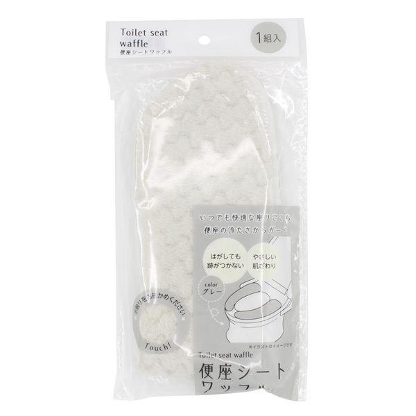便座シートです。ふんわり柔らかなワッフル生地を使用した便座シートです。冷たい便座のヒヤッと感を軽減し季節を問わず快適に使用できます。シールタイプで貼り付け簡単ではがしても跡がつきません。※塩素系漂白剤・タンブラー乾燥・アイロン 非対応●1枚...