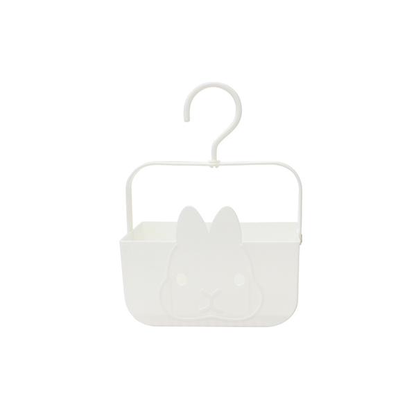 ピンチバスケットです。ウサギの耳が飛び出したデザインのピンチバスケットです。直径約4cmまでの太さの物干し竿に掛けて使用できます。上下に連結して使用できます。※色の指定はできません●サイズ(約)・186×100×高さ250mm●耐荷重(約)...
