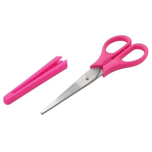 ハサミです。サビにくく丈夫なステンレス製のハサミです。紙やテープなどのカットに適しております。ケース付きで安全に保管できます。※色の指定はできません●サイズ(約)・170×56mm●耐熱70度/耐冷-20度●材質・刃部、リベット:ステンレス...