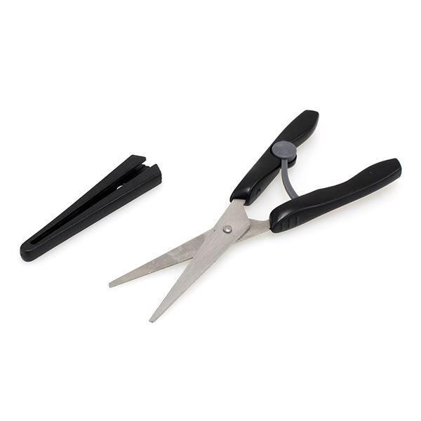 スマートハサミです。ボールペンと同じ長さで、ペンケースに入れて持ち歩けます。キャップ付きで安全です。※色の指定はできません●サイズ(約)・138×23mm●材質・刃部・リベット:ステンレススチール ハンドル、キャップ:ABS樹脂 バネ:ポリ...