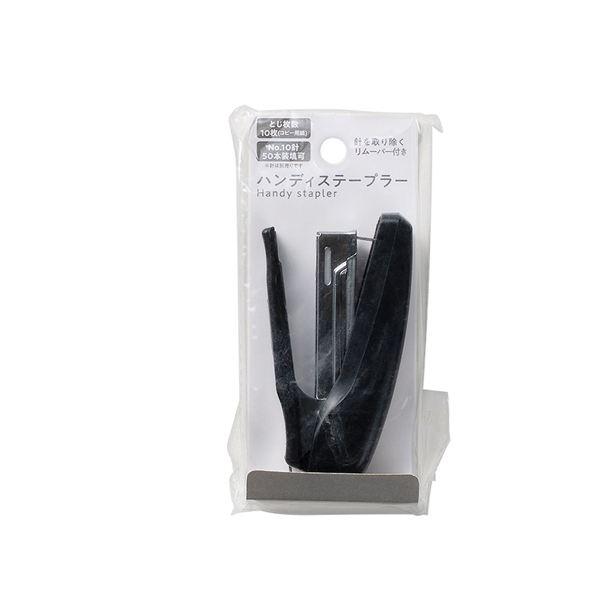 ホッチキスです。NO.10針を50本装填できます。コピー用紙約10枚を綴じられます。針を抜くのに便利なリムーバー付きです。※針は付属しておりません※色の指定はできません●サイズ(約)・47×90mm●材質・本体:ABS樹脂 金属部:スチール...