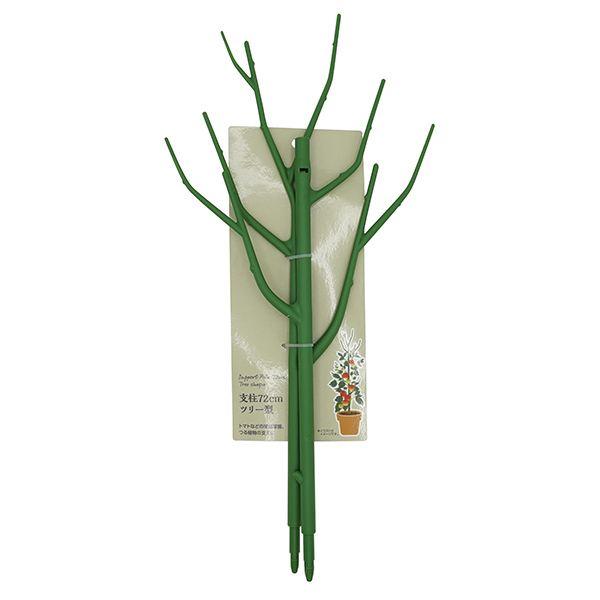 支柱です。観葉植物・ツル性植物・ミニトマトなどの家庭菜園にも使えるツリー型の支柱です。枝分かれしたデザインで、植物のツルや茎を自然な形で誘引できます。●サイズ(約)・170×720mm●材質・ポリプロピレン●用途・支柱 鉢 プランター 園芸...