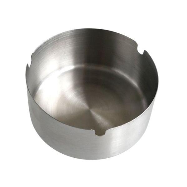 灰皿です。サビに強く丈夫なステンレス製の灰皿です。3つのたばこ置き付きです。●サイズ(約)・直径99×高さ46mm●材質・ステンレススチール ●用途・灰皿 煙草 灰入れ●キーワード・はいざら たばこ はい 100円ショップ 100円均一 1...