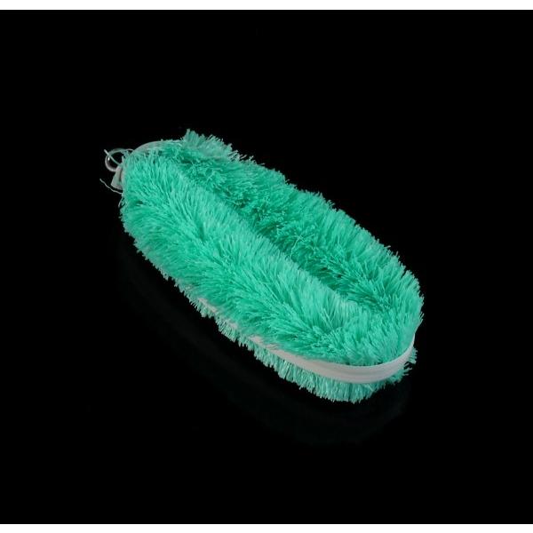 ○水切れが良く、水ハネしにくい　たわし　です。サイズは、約５．８×１２．７×３．５ｃｍです。持ちやすいスリムタイプです。吊り下げられる、吊り輪付です。ザルなどの網目の物を洗うのに便利です。※色の指定はできません□サイズ（約）・５８×１２７×...