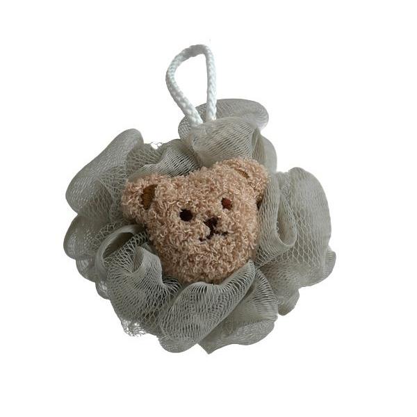 ボディ洗いです。かわいいクマがついたボディ洗いです。たっぷりもちもち泡で洗えます。※縫製品の為サイズの異なりや糸のほつれ等がございます※洗濯機・乾燥機・漂白剤 非対応※色の指定はできません●サイズ(約)・100mm(ヒモ除く)●材質・ネット...