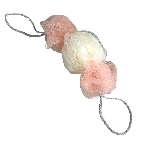 ボディ洗いです。両端にヒモがついたボディ洗いです。のばして使って背中もすっきり洗えます。※縫製品の為サイズの異なりや糸のほつれ等がございます※洗濯機・乾燥機・漂白剤 非対応※色の指定はできません●サイズ(約)・伸長時:900mm(ヒモ除く)...