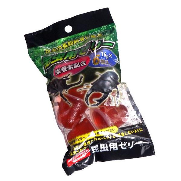昆虫飼育専用のゼリー、6個入りです。カブトムシやクワガタの長期飼育に適したゼリーです。昆虫に必要な栄養素を配合しております。別売りのエサ皿にカップごと置けて昆虫マットを汚しません。●内容量(約)・16g×6個●原材料:糖類(麦芽糖、ブドウ糖...
