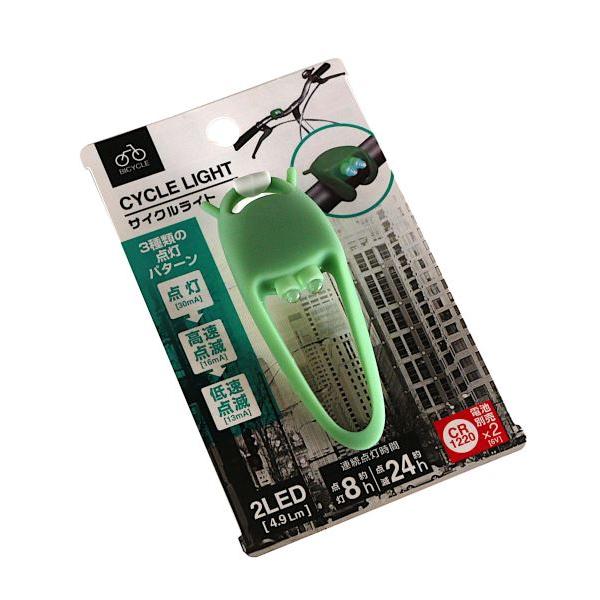自転車用のライトです。巻き付けて簡単に取り付けられるライトです。取り付け目安のハンドル径は約2.22cmです。3種類の点灯パターンを選べます。別売りのボタン電池(CR1220)が2個必要です。※ハンドル等の太さによっては使用できない場合がご...