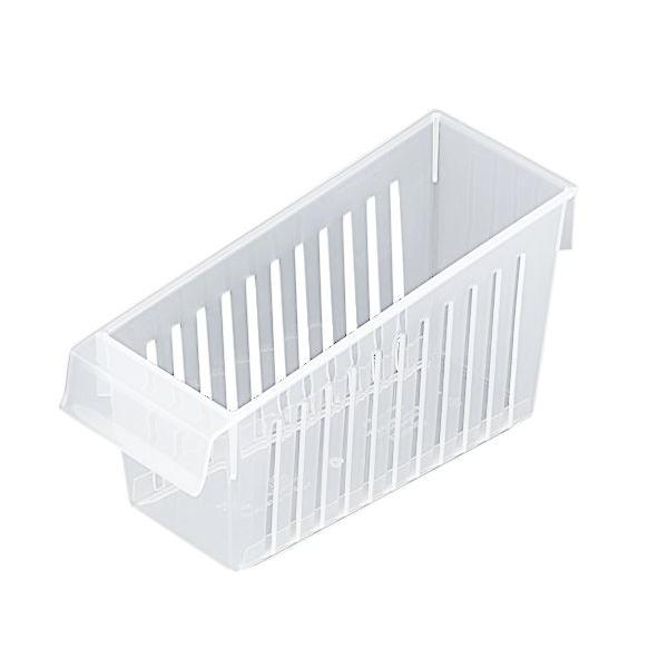 冷蔵庫用のストッカーです。小さなドリンクもピッタリ入るサイズです。スライスチーズやベーコンなど、自立しない食品を立てて収納できます。引き出しやすい取っ手付きです。食品をまとめて冷蔵庫内をすっきり整理できます。●外寸(約)・72×172×高さ...