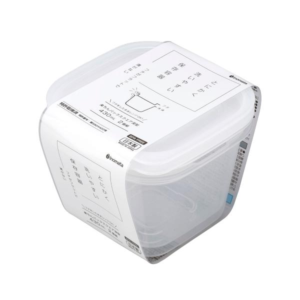 〇保存容器、２個入りです。フチがフラットで溝がなく、洗いやすくなっております。フタをしたまま電子レンジで使用できます。食材や作り置きの保存に便利です。※加熱後フタを閉じた状態で放置しないでください※完全密閉ではございません※直火・オーブン・...